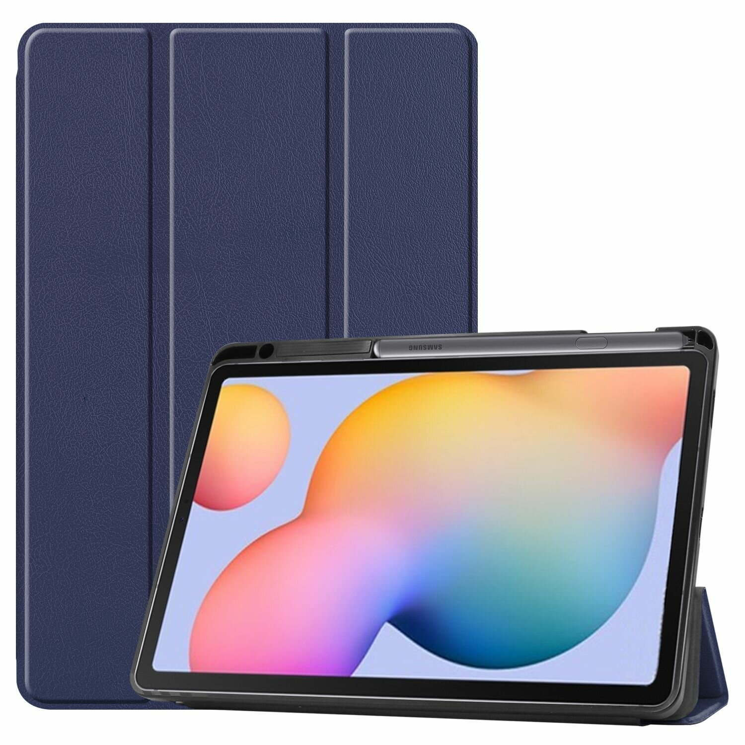Чехол для Samsung Galaxy Tab S6 Lite (2020-2022) 10.4" темно-синий TPU
