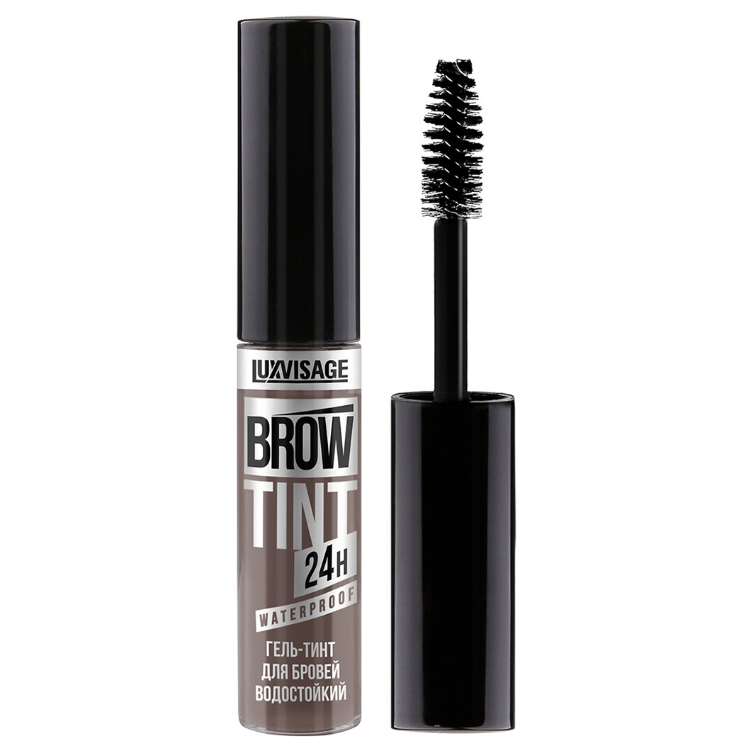 Гель для бровей LuxVisage тинт Brow Tint водостойкий 24H, тон 104 Taupe Grey