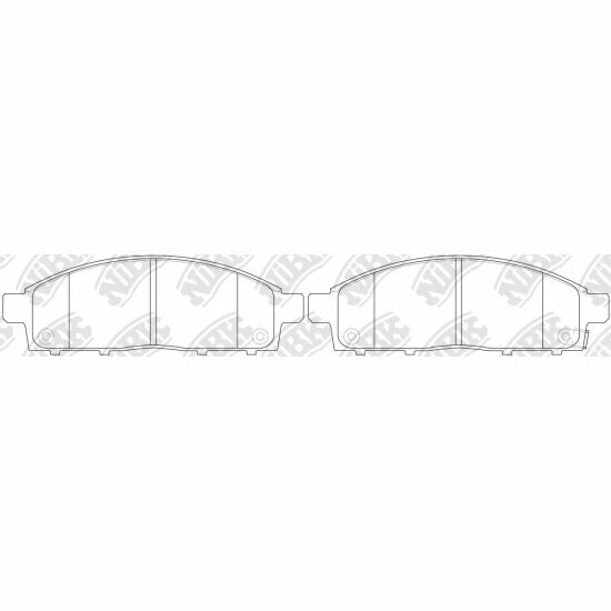 Колодки тормозные дисковые Nibk для MITSUBISHI Pajero Sport, Montero Sport (08-), L200 (06-) передние (4шт.)