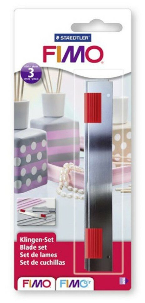 Fimo 8700 14 Комплект из 3-х лезвий, Нержавеющая сталь