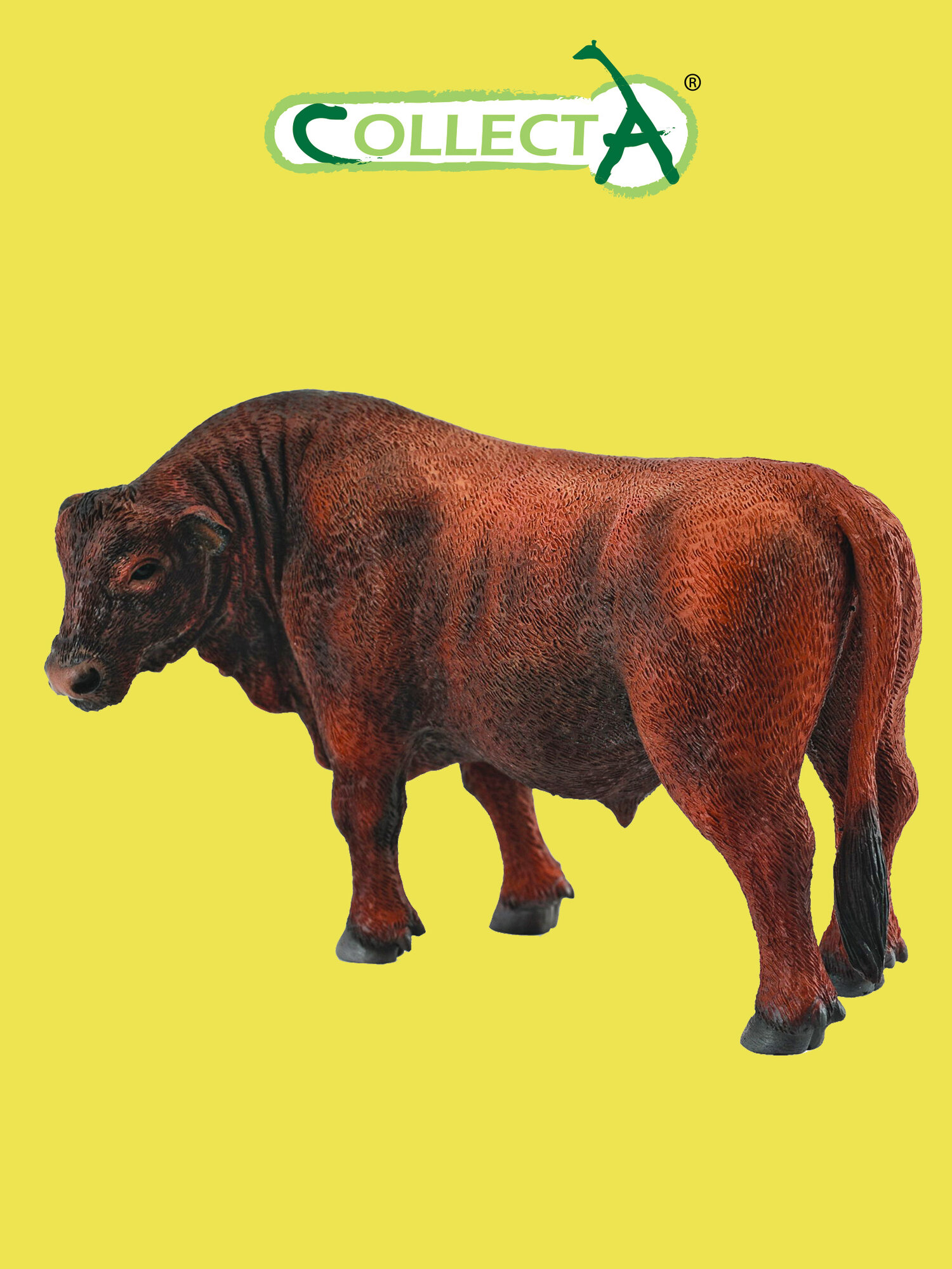 Фигурка животного Collecta "Бык Красный Ангусский" высота 7 см, 88508b