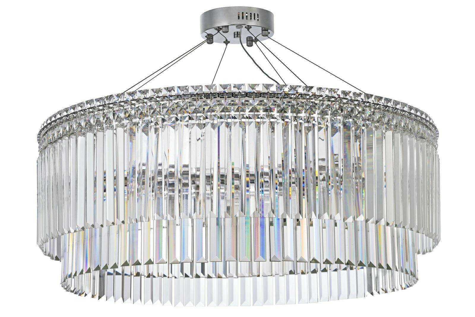 Подвесная хрустальная светодиодная люстра Arti Lampadari Ovindoli L 1.5.80.101 N