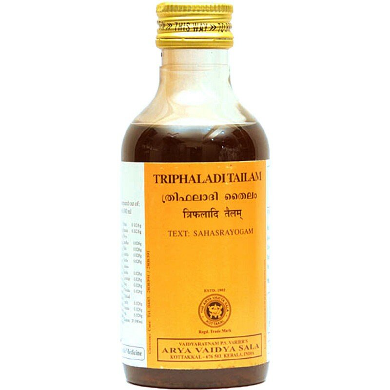 Масло Трифалади тайлам Арья Вадья Сала (Triphaladi Tailam Arya Vaidya Sala), 200 мл