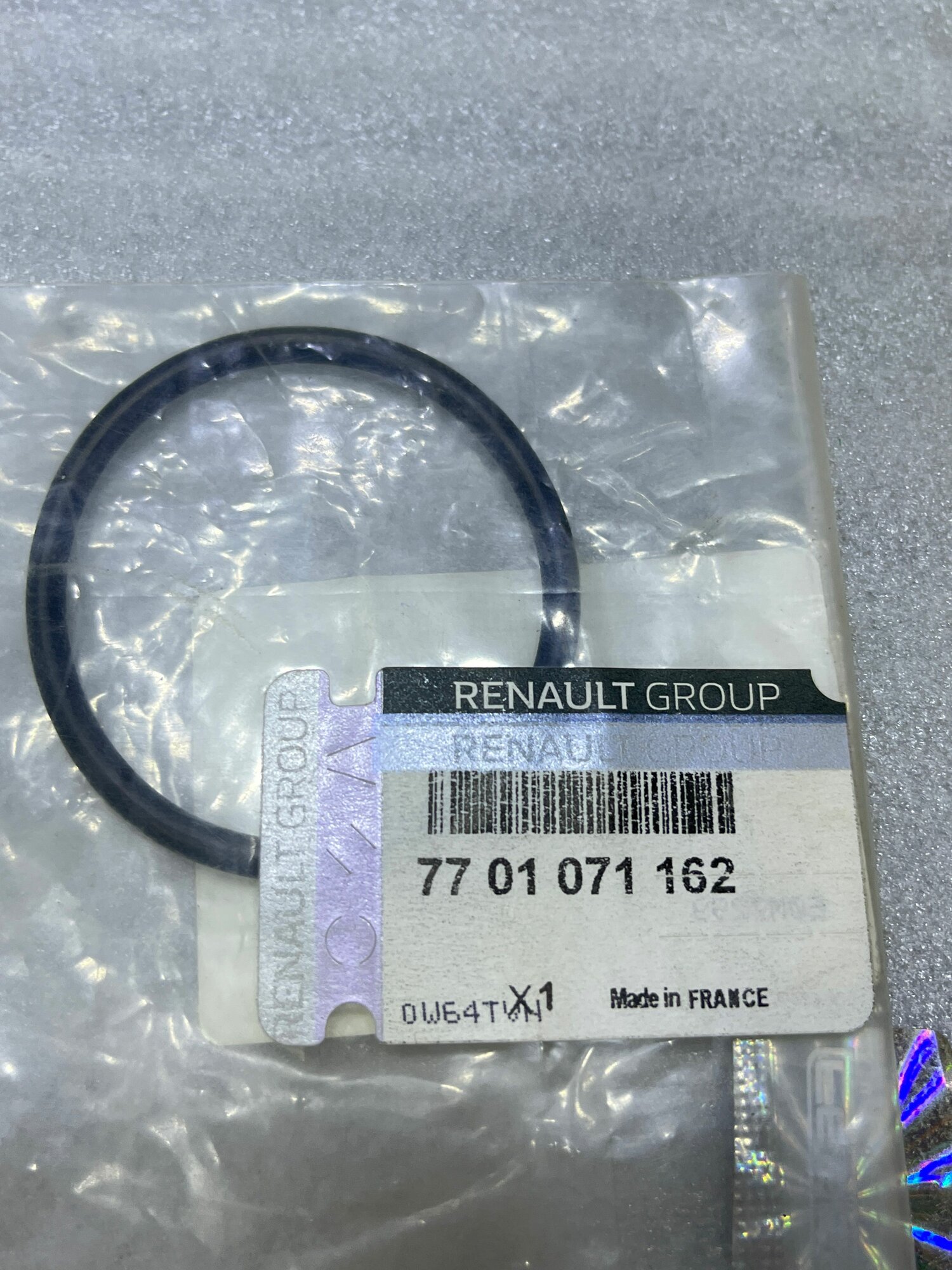 Кольцо уплотнительное турбокомпрессора Renault арт. 77 01 071 162