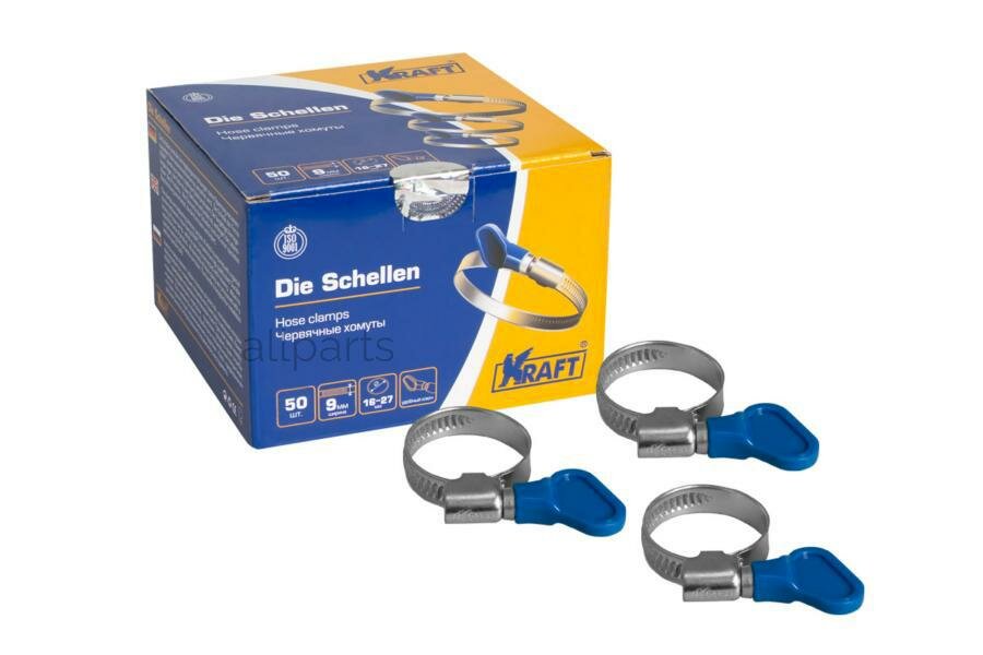 KRAFT KT880503 Хомут с ключом 16-27 мм KRAFT KT880503