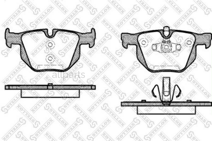 STELLOX 392070SX колодки дисковые з.\ BMW E90/E91 2.5/3.0/2.0D 05>
