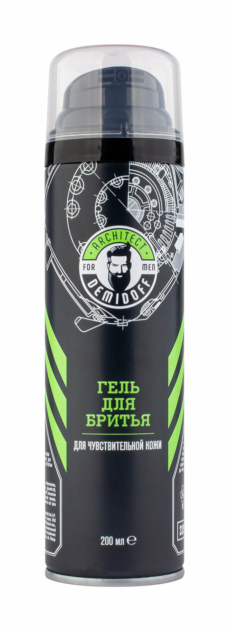 Architect Demidoff Гель для бритья, Гель для бритья для чувствительной кожи, 200мл