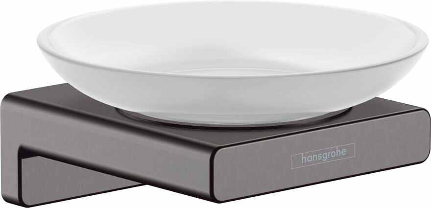 Мыльница Hansgrohe AddStoris, шлифованный черный хром (41746340)