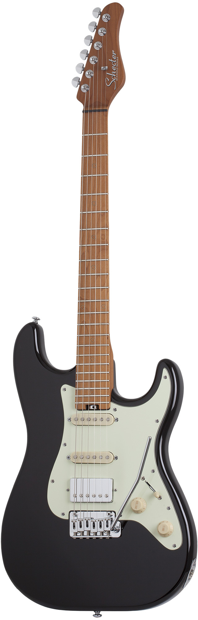 SCHECTER NICK JOHNSTON TRAD H/S/S A.INK - 6-струнная электрогитара, 22 лада, корпус: ольха, гриф: обоженный клён, накладка черное дерево, на болтах, звукосниматели: HSS Schecter Diamond '78, 2x Schecter Diamond Nick Johnston Single Coil, регулировки: гром
