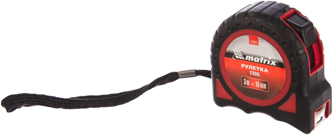 Рулетка Strong, 3 м х 16 мм, MATRIX 31078