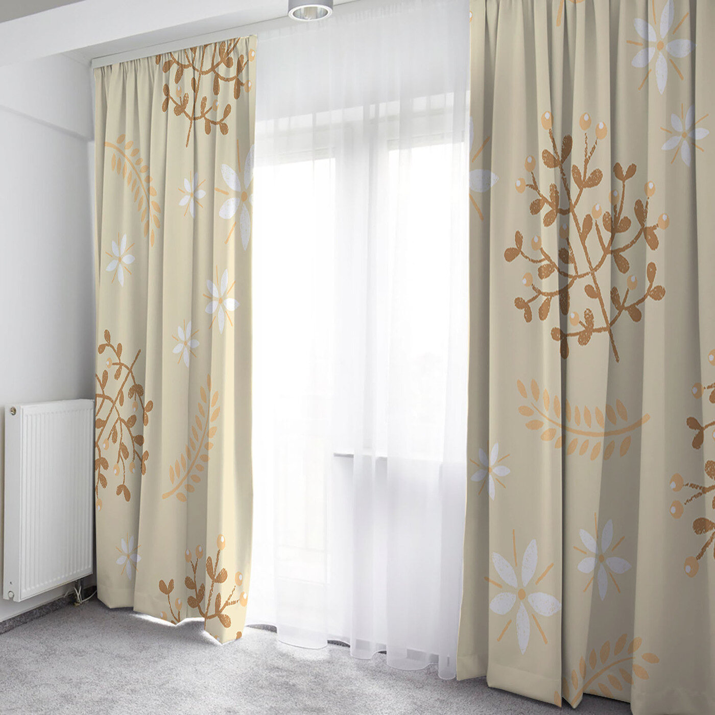 Шторы (фотошторы) из габардина, 290х230 см, Good Room