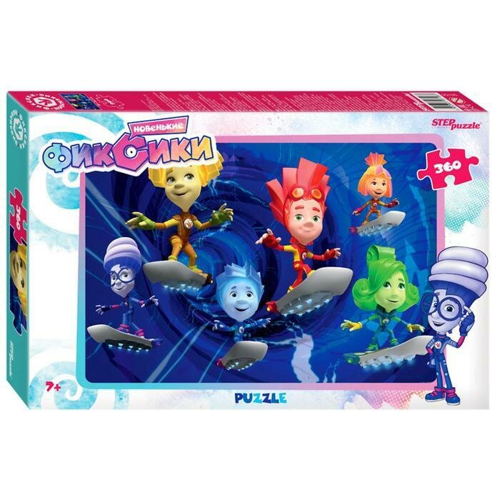 Детский пазл "Фиксики", игра-головоломка паззл для детей, Step Puzzle, 360 деталей