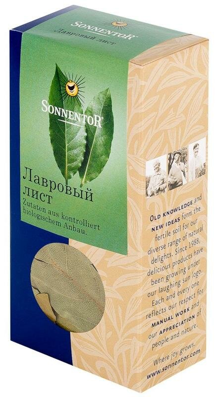 Лавровый лист сушеный органический SONNENTOR 10 г