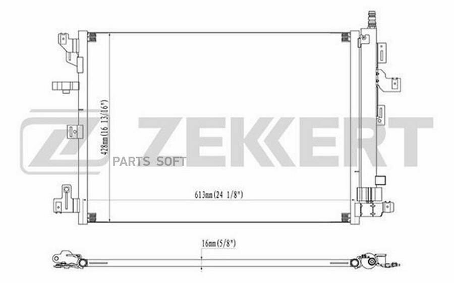 ZEKKERT MK-3111 Радиатор кондиционера Volvo XC90 05- ()
