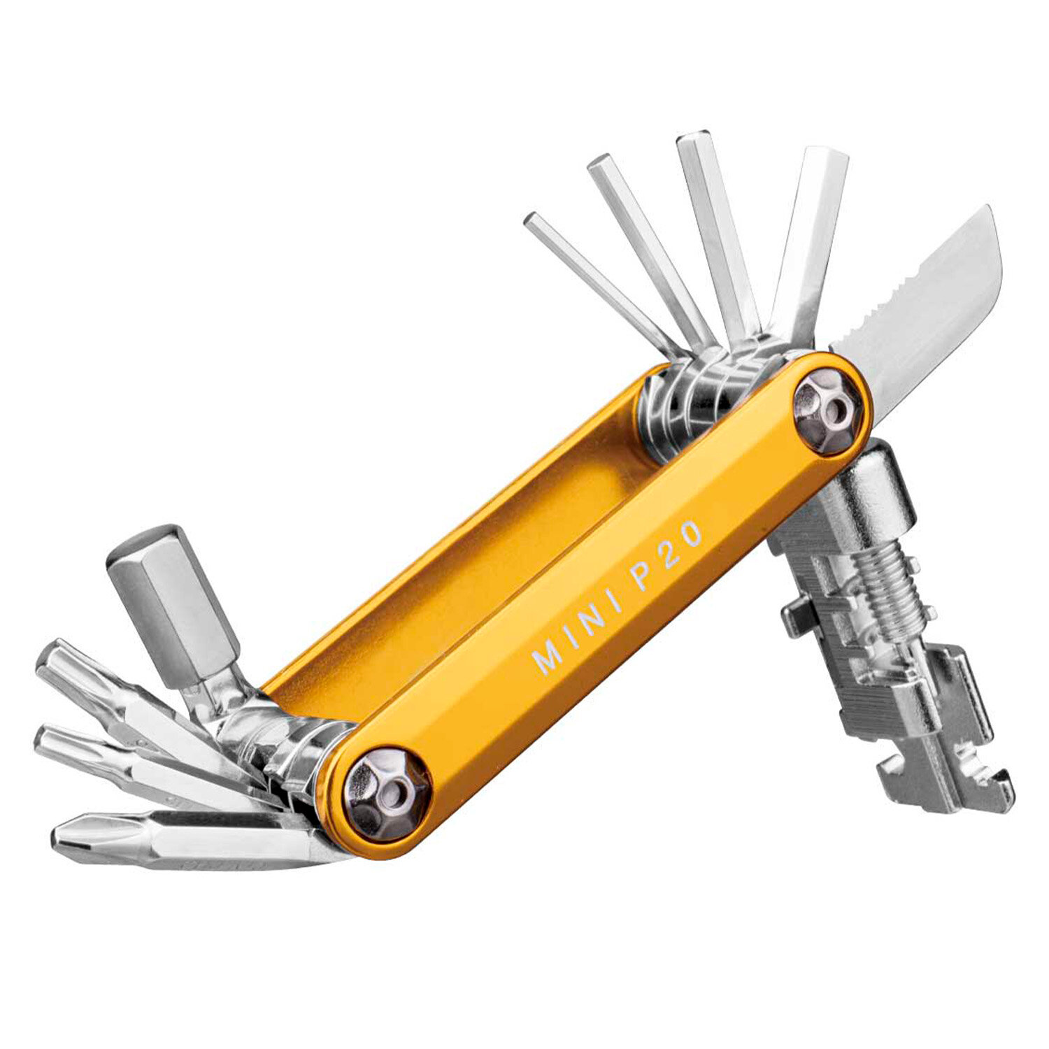 Мультитул велосипедный TOPEAK Mini P20 W/CHAINLINK. W/BAG Gold