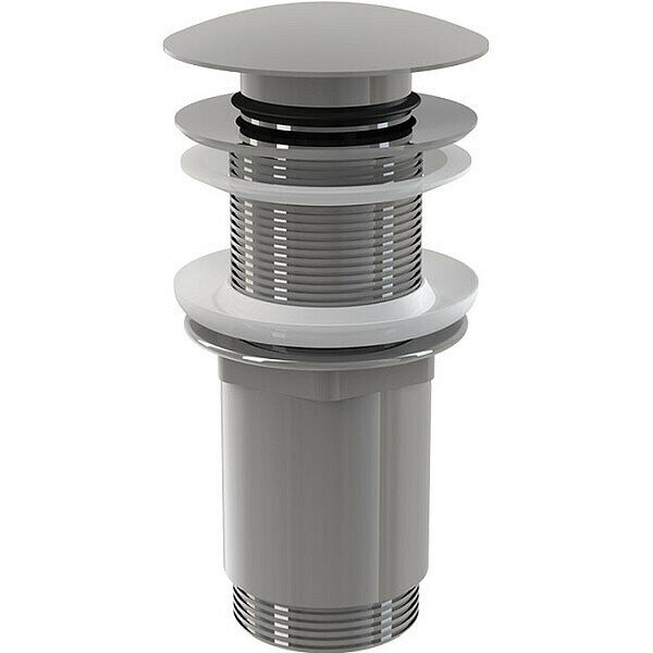 Донный клапан для раковины AlcaPlast A395, с пробкой, хром, для умывальника, 3 1/2"