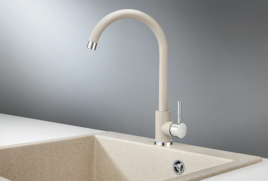 ST-4031, пирит, Смеситель Кухонный