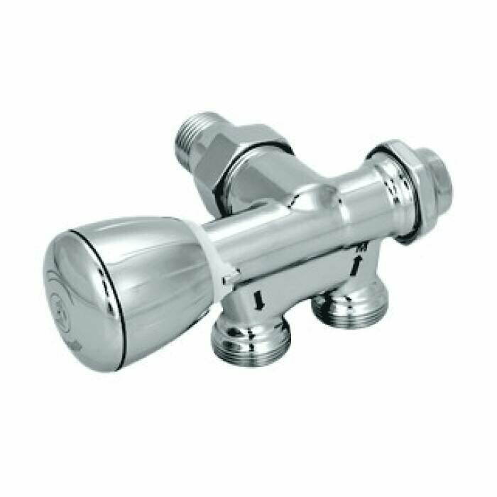 Клапан для бок/п радиатора термостатический T358B с ниж/п труб для двухтр Ду 15 1/2"x16 угловой, лев НР клипс clip-clap Giacomini T358BX021