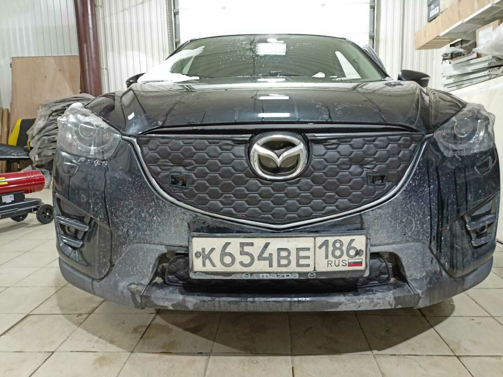 Утеплитель радиатора Экономия топлива Mazda CX-5 2015-2017 С Парктрониками Мазда