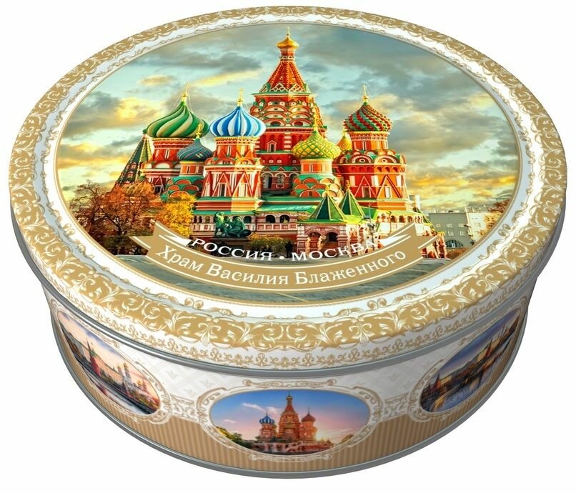 Сладкая Сказка Печенье в жестянной банке, Regnum, Москва, Сдобное, С сахаром, 400 гр.