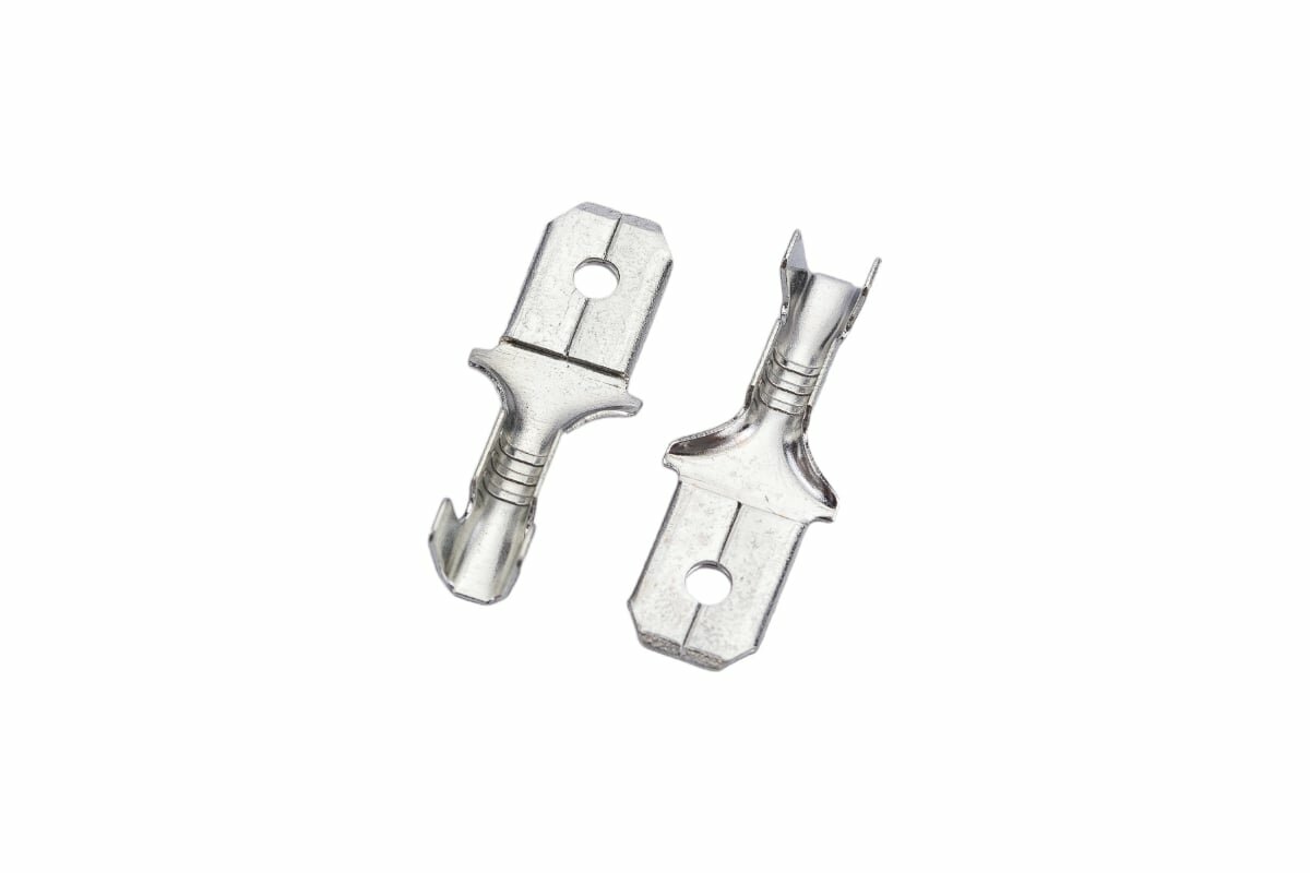 КВТ Плоский неизолированный луженый разъем РП-П(л) 2,5 - (6,3) 89247 для соединений проводников