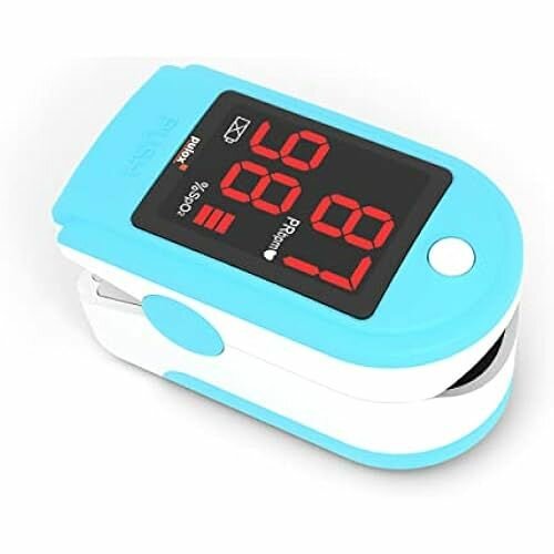 Пульсоксиметр Pulox PO-100 со светодиодным дисплеем, вкл. твердый футляр, бита Duracell, защитный чехол, нейлоновый чехол и шнурок.