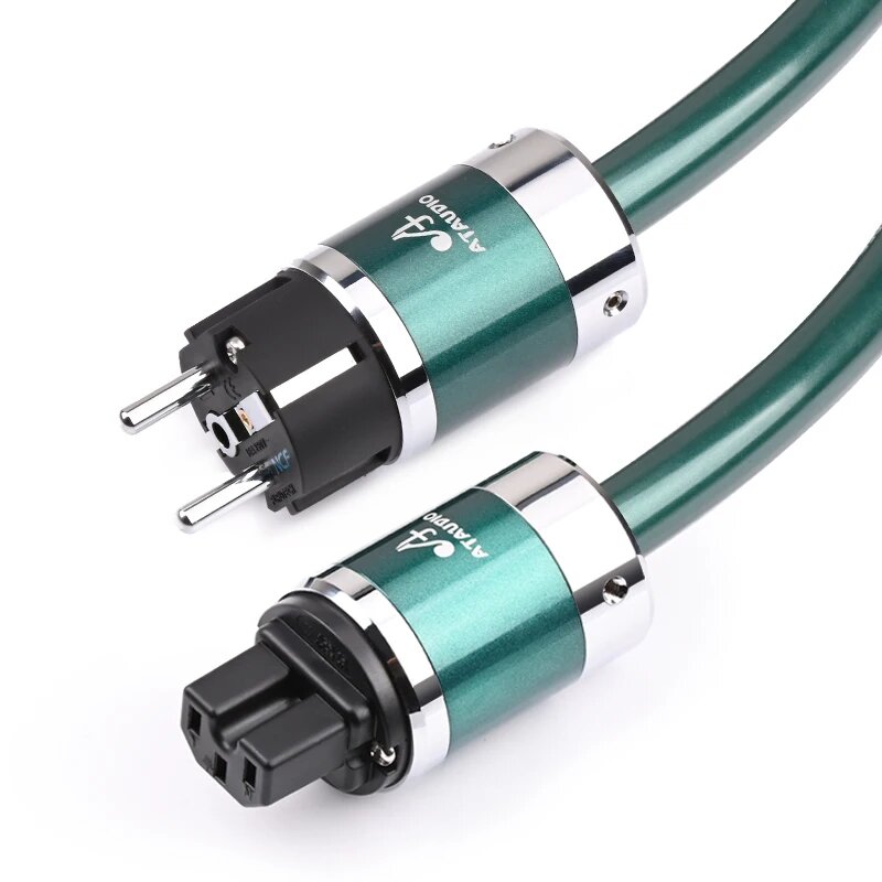 Hi-Fi медный кабель питания OCC ATAUDIO для декодера и усилителя EU POWER CABLE, 1 м