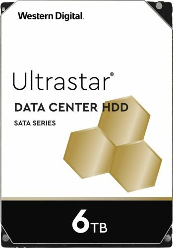 3.5" 6 ТБ Жесткий диск WD Ultrastar DC HC310 (0B36039) - SATA III, 6 Гбит/с, 7200 об/мин, кэш память - 256 МБ, RAID Edition