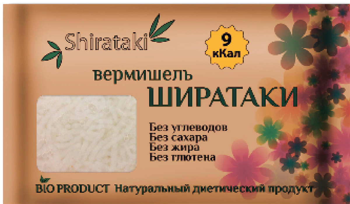 Вермишель, 9 ккал, 340 г, Shirataki