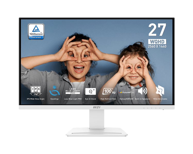 Монитор MSI PRO 27" MP273QW E2 белый IPS 2560x1440 10