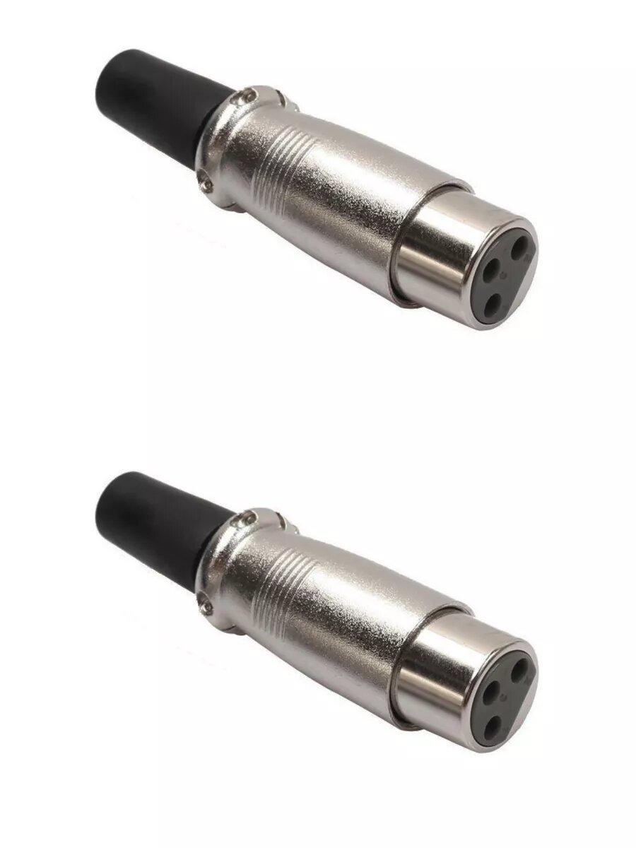 Разъём XLR 3Р кабельный мама 2 шт. XLR3F200