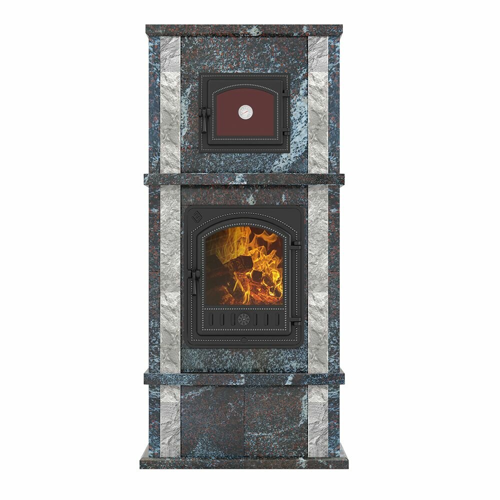 Печь - камин EVEREST с духовкой № 3 Амфиболит