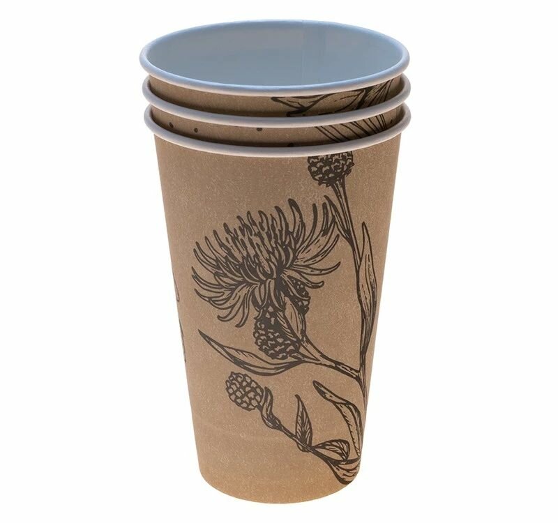 Набор стаканов картонных 400мл d-90мм уп/50шт для горячего