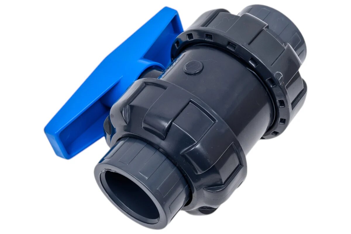 AQUAVIVA Шаровый кран НПВХ общего применения DN 32 с муфтовым окончанием AQVBVD032 48016