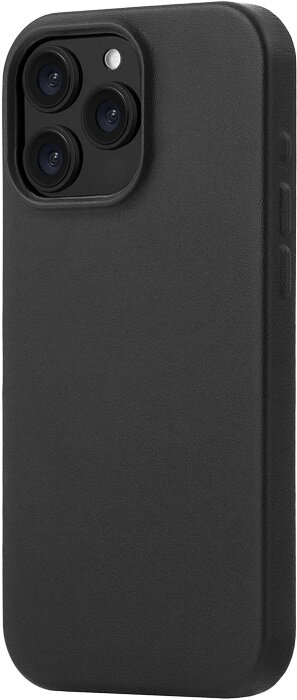 Чехол-накладка uBear Capital Leather Mag Case для смартфона Apple iPhone 16 Pro Max Black