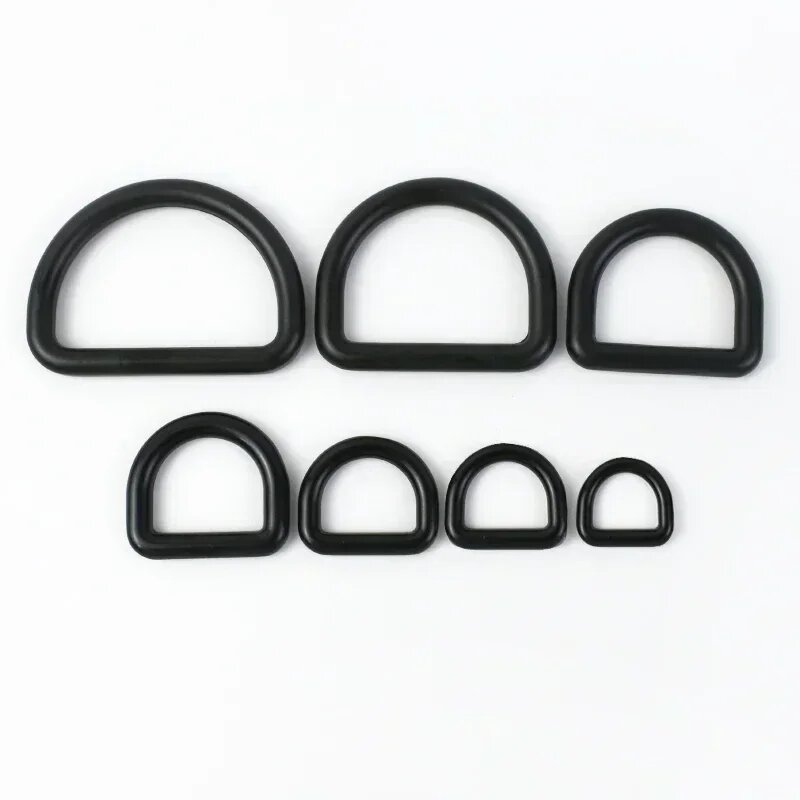 Металлические пряжки Meetee 10-50 мм Черный, 16mm, Black