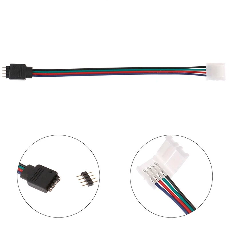 Коннекторы для светодиодной ленты 5050 RGB 4Pin 15 см 1PC