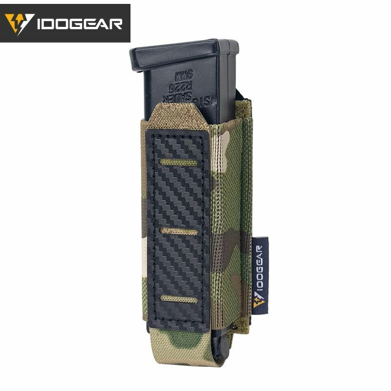Подсумок IDOGEAR Тактический 9 mm с одним держателем для карт Камуфляжная сумка мобильного телефона из углеродного волокна 3589