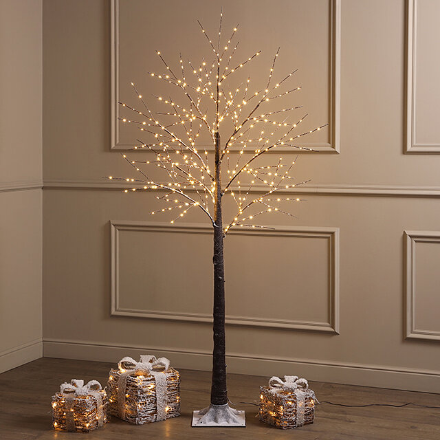 Светодиодное дерево Cunnington 150 см, 400 теплых белых микро LED ламп, IP44, Winter Deco, 4070701