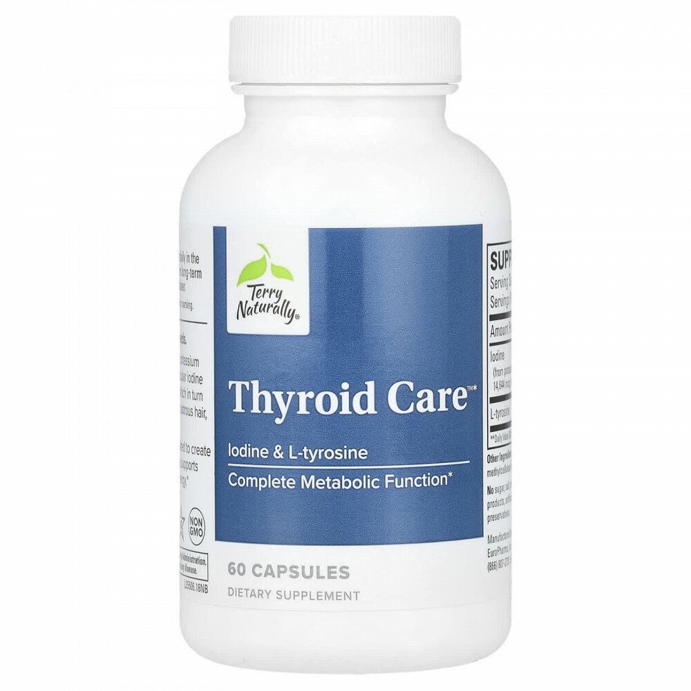 Terry Naturally, Thyroid Care ™, 60 капсул — фото 1