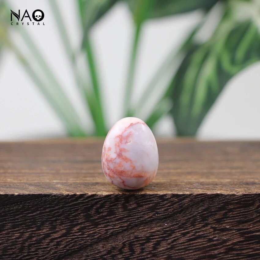 Драгоценный камень яйцо 15x20 мм Red Line Jasper