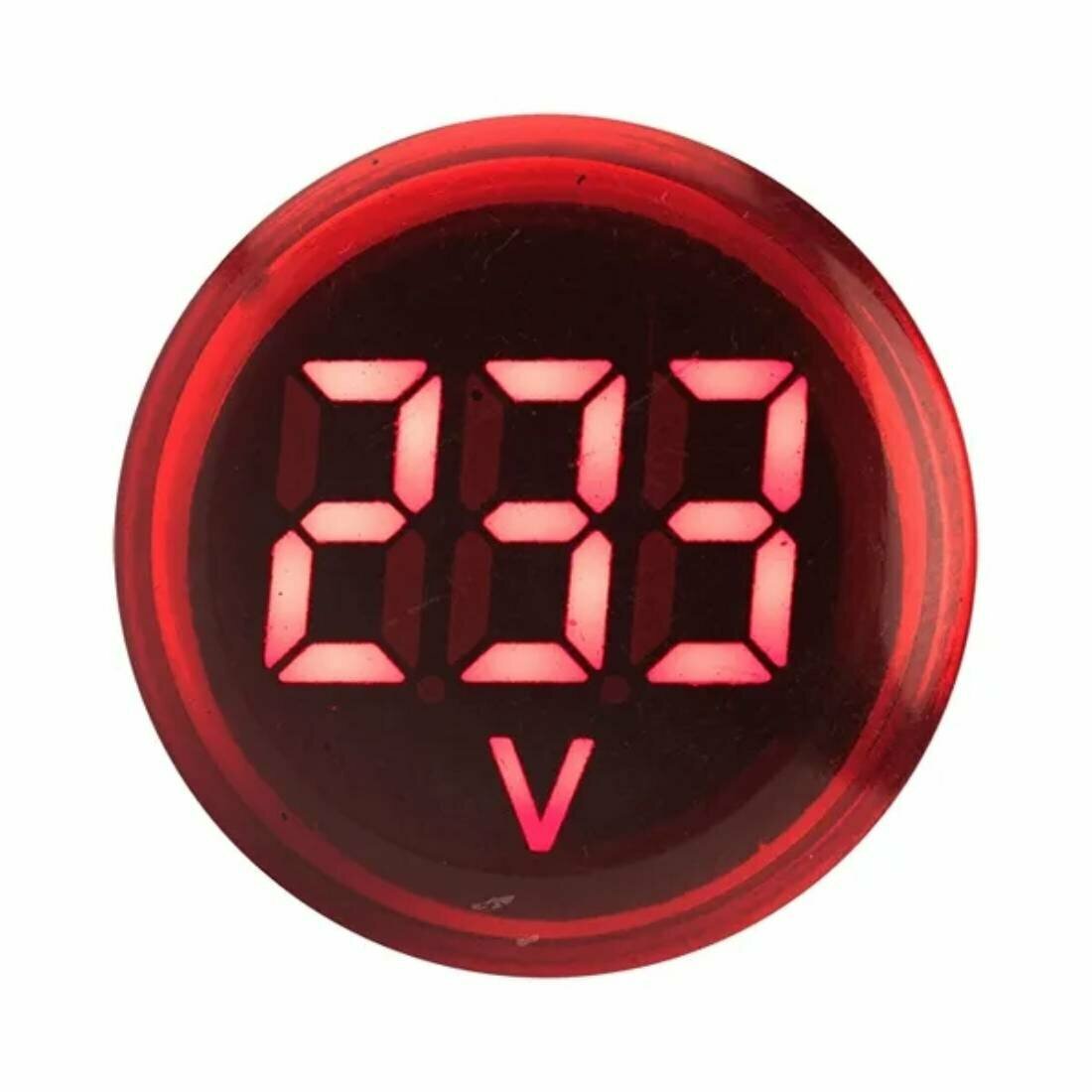 Индикатор значения напряжения EKF PROxima ED16-22VD красный ed16-22vd-r