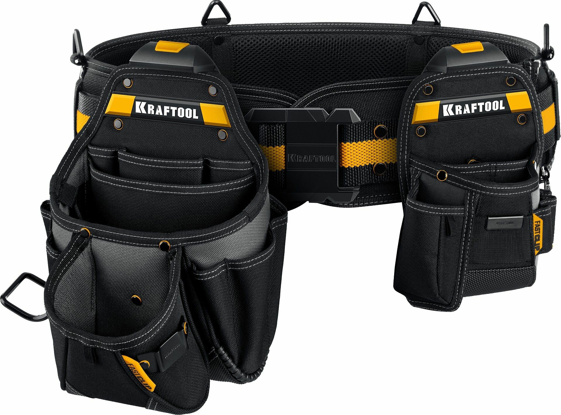 Комплект KRAFTOOL KBS-3: пояс монтажника, две сумки, всё необходимое для работы 38762