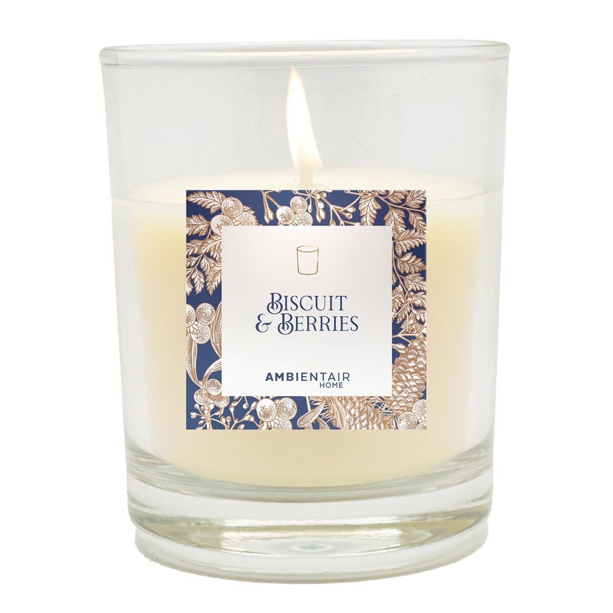 Свеча интерьерная Ambientair ароматизированная, В Стакане, "Печенье И Ягоды" (VV030GTAA1)