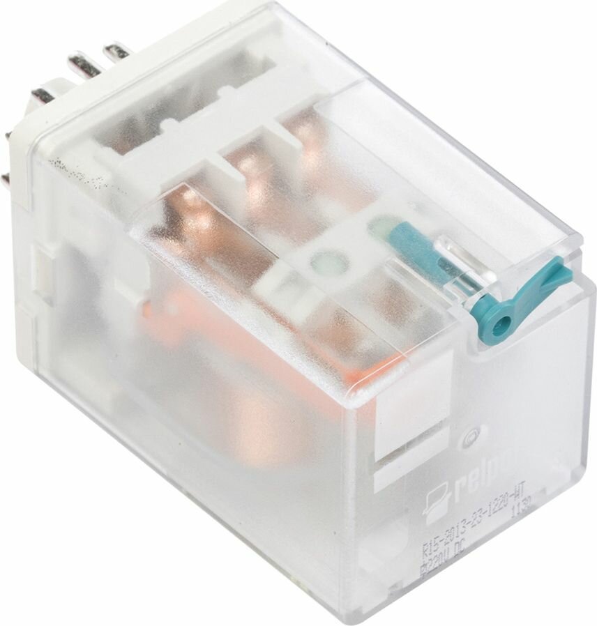 Реле RELPOL R15-2012-23-1220-WT Реле промышленное DPDT контакты Uобмотки 220VDC макс. ток 10A 1шт