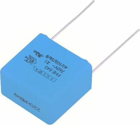 Конденсатор KEMET PHE845VY6220MR30L2 Конденсатор: полипропиленовый Х1 220нФ 760ВAC 20П THT PHE845 1шт