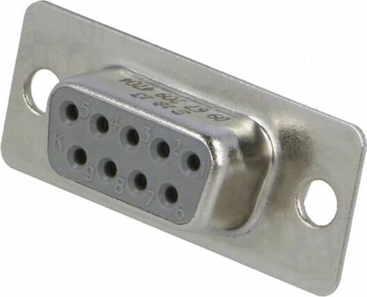 Разъем HARTING 09672094704 D-Sub PIN 9 вилка "мама" пайка Версия цанговые контакты 1 шт