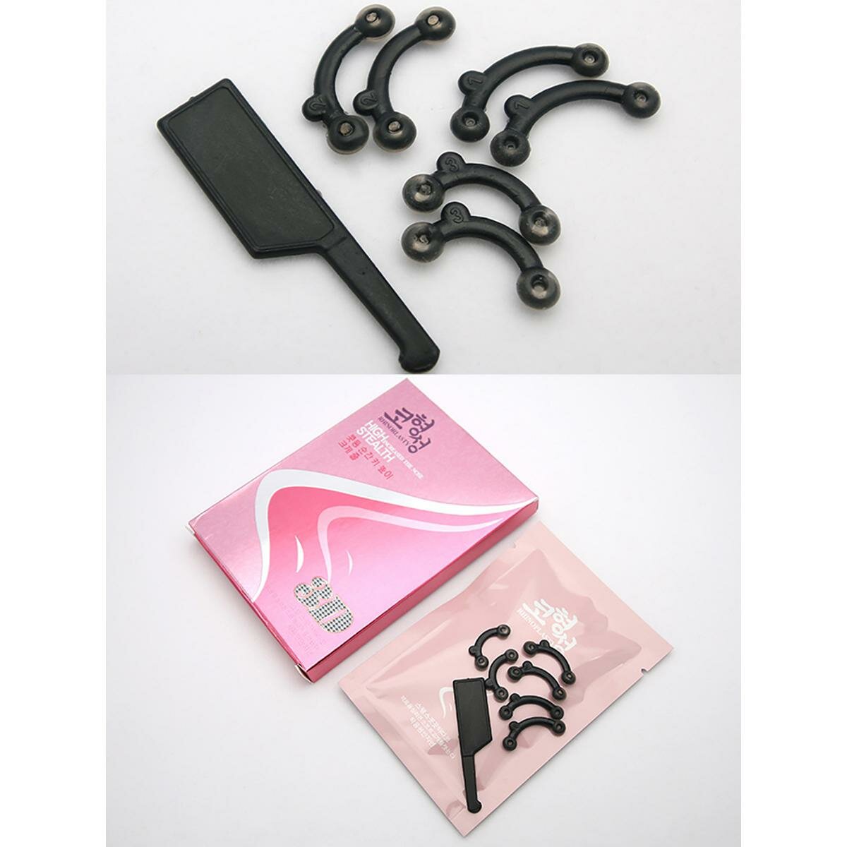 Набор из 6 косметических зажимов для носа - корректор переносицы, безболезненный зажим для коррекции переносицы