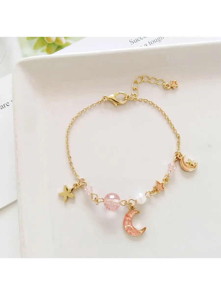 Браслет, жемчуг имитация, бисер