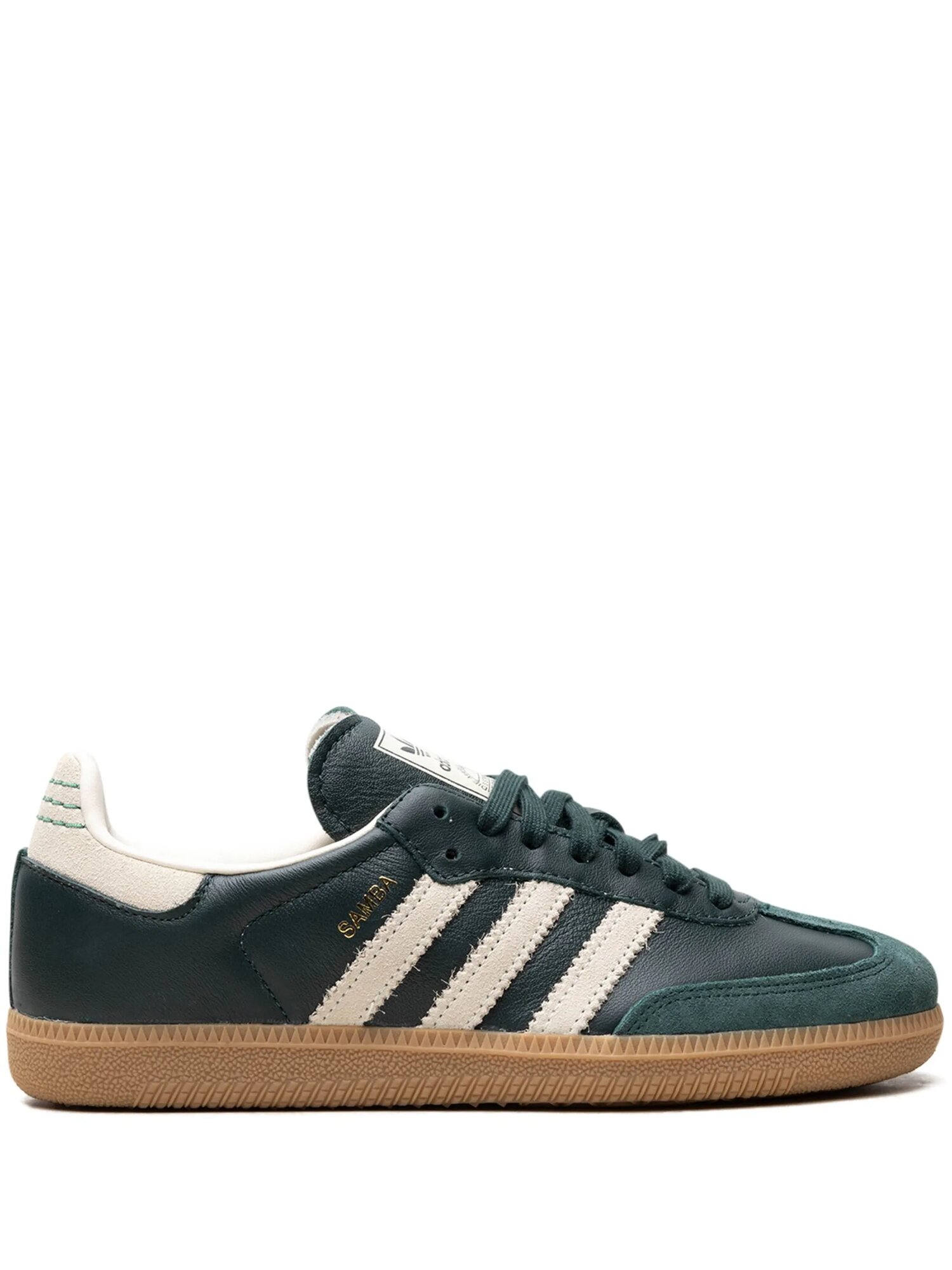 Кроссовки Samba Shadow Green Cream White Gold Metallic